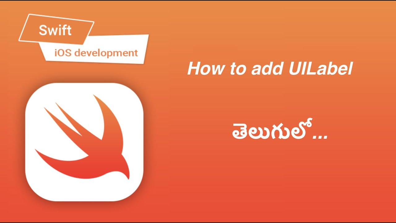 2 Learn About UILabel In Telugu ios swift uilabel xcode 2 Learn About UILabel In Telugu ios swift uilabel xcode