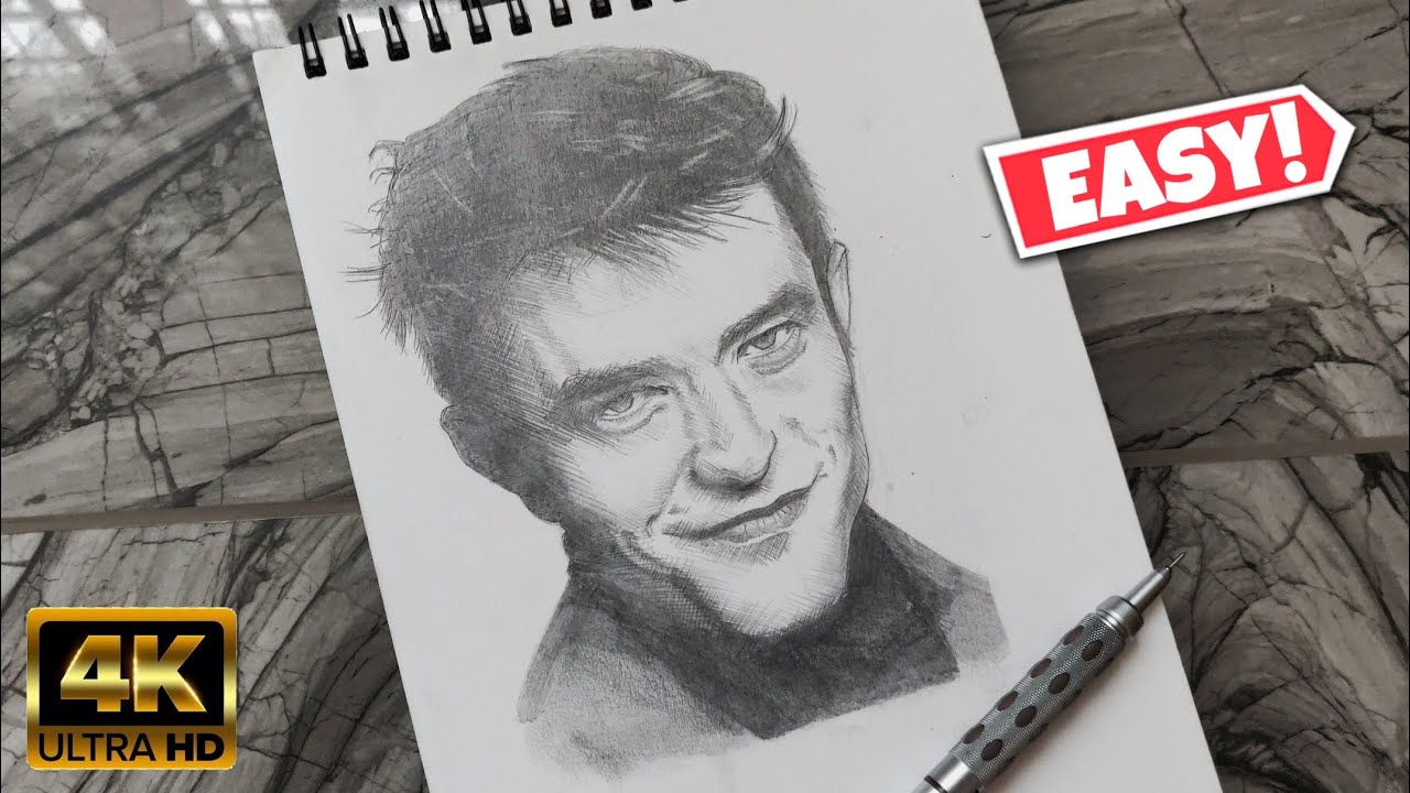Robert Pattinson Drawing Easy