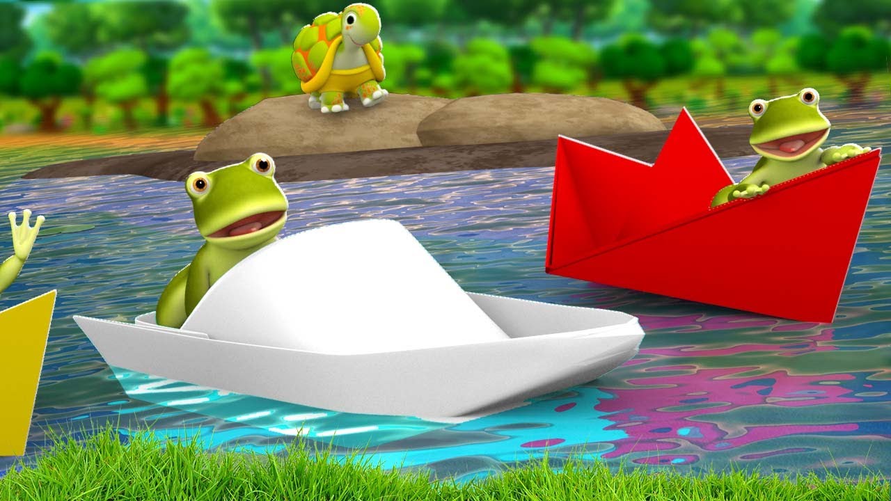 కాగితపు పడవ మరియు కప్ప - Paper Boat Frog Telugu Kathalu | 3D Animated ...