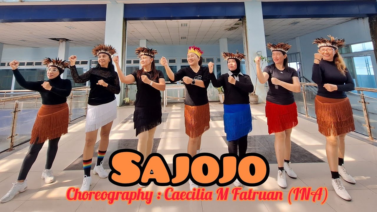 SAJOJO//LINE DANCE//CHOREO CAECILIA M FATRUAN//UNITY DENDAL - YouTube