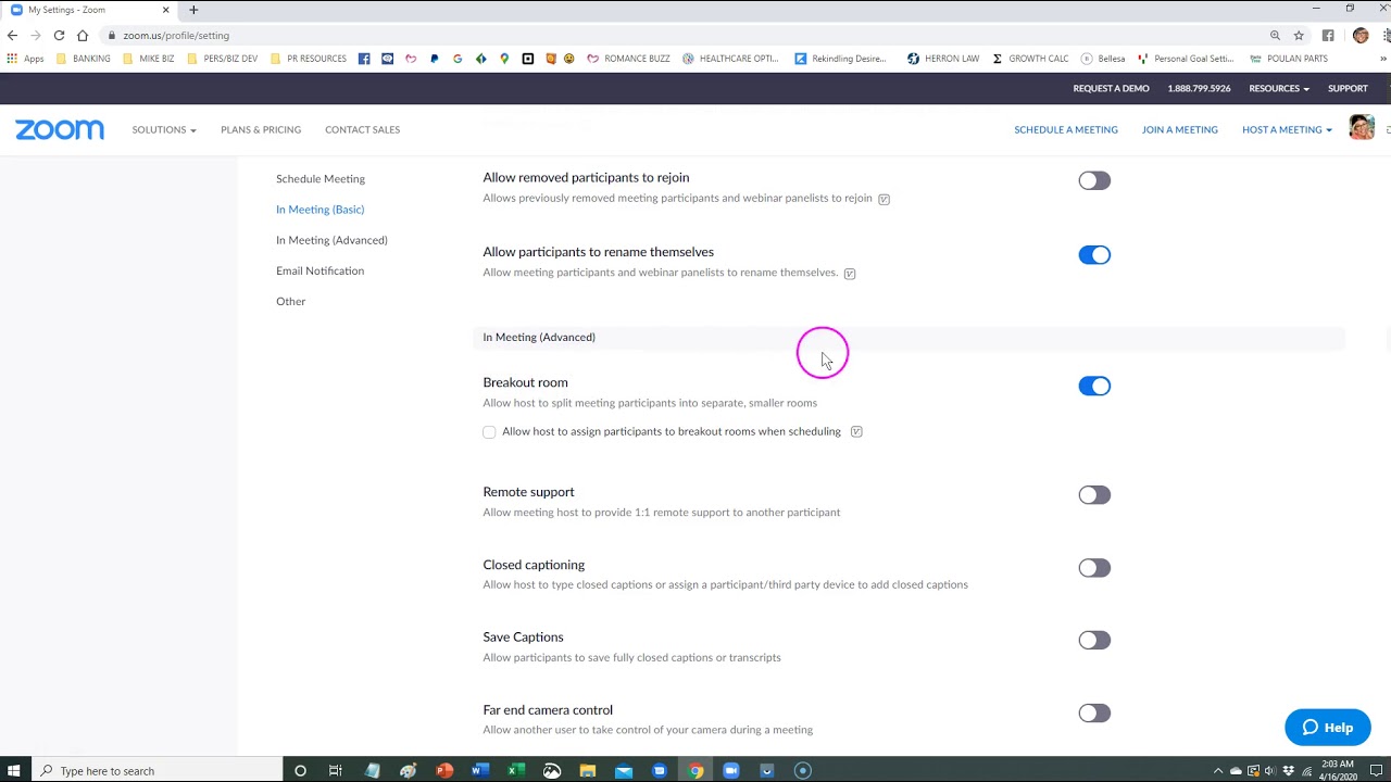ADVANCED ZOOM SETTINGS - YouTube
