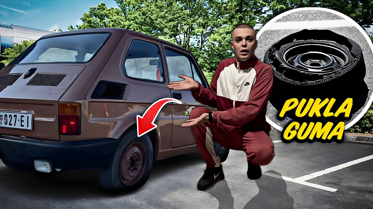 PUKLA GUMA NA SRED PUTA ! *prva vožnja* - YouTube