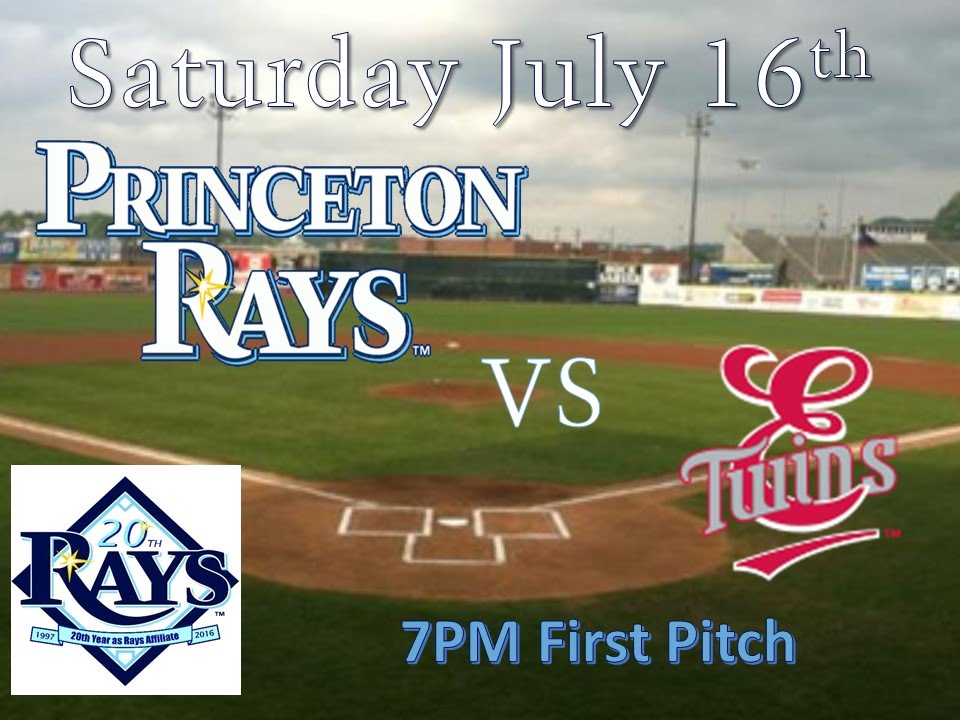 July 16th Game Promo 7PM First Pitch - Princeton Rays VS Elizabethton ...