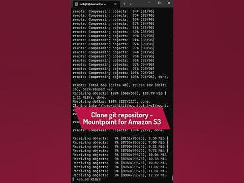 Build Mountpoint for Amazon s3 from code (Alpha release) - YouTube