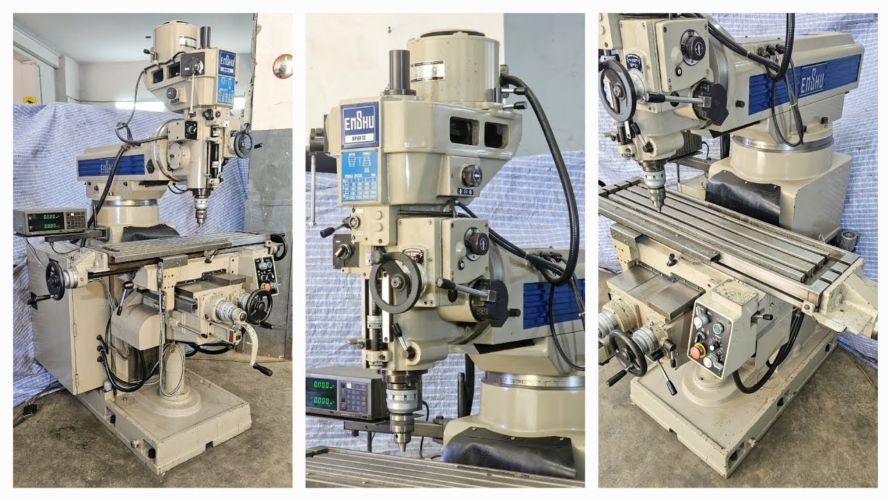 🔴 Used Heavy Duty Turret Milling Machine - " Enshu (RB II) , Japan 🇯🇵 ...