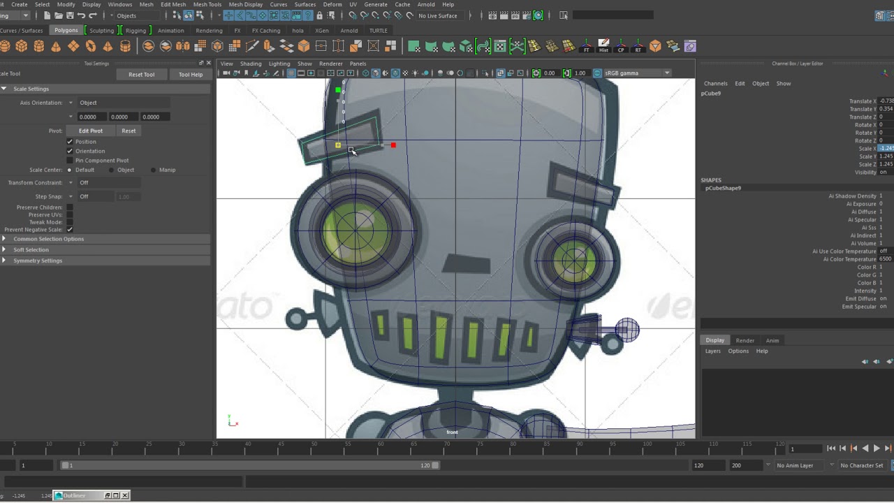 Modelado en Maya 07- Robot - YouTube
