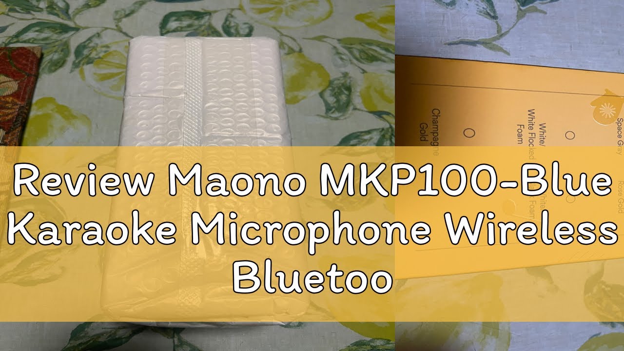 Review Maono MKP100-Blue Karaoke Microphone Wireless Bluetooth ...