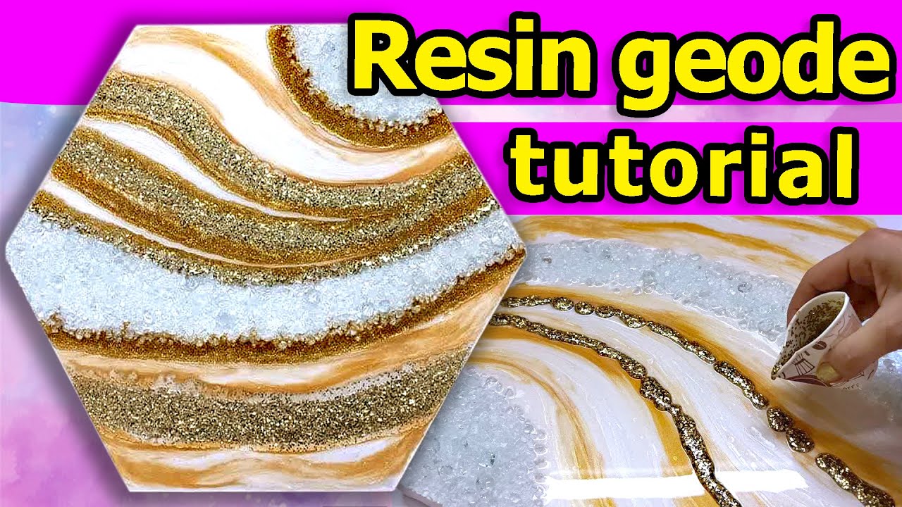 Create a magical resin geode! Amazing beauty of resin art - YouTube