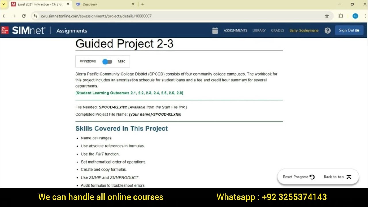 Excel 2021 In Practice - Ch 2 Guided Project 2-3 | Part 5 Spccd-02 ...