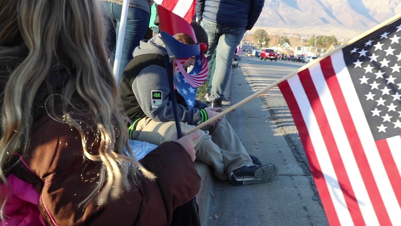 Motorcade For Mayor Brent Taylor - YouTube