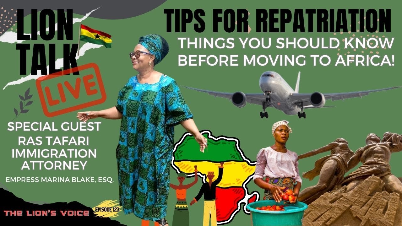 EP- 123 - LION TALK: LIVE! Things to know before you move to Africa ...