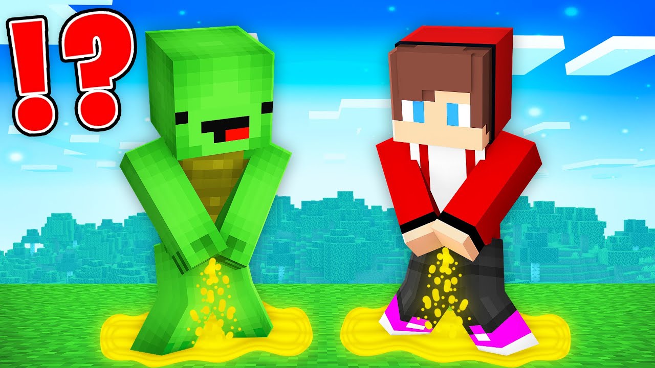 JJ and Mikey Scared of Pranks in Minecraft! - Maizen - YouTube