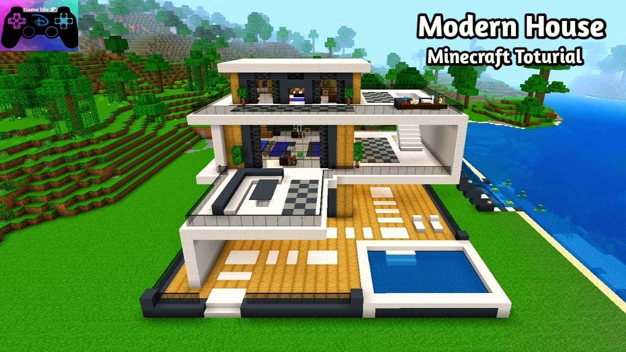 how to build a big house tutorial | Minecraft big house | big house ...