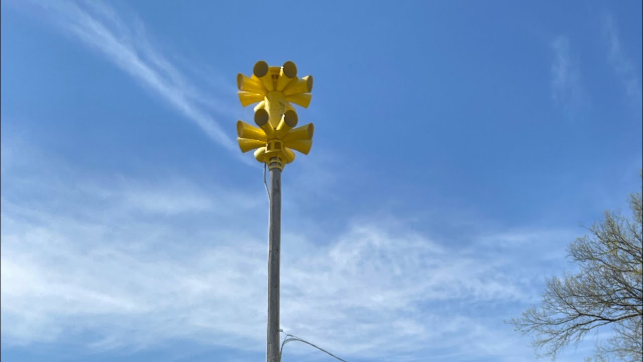 Sentry 20v2T siren test Lafe Arkansas - YouTube