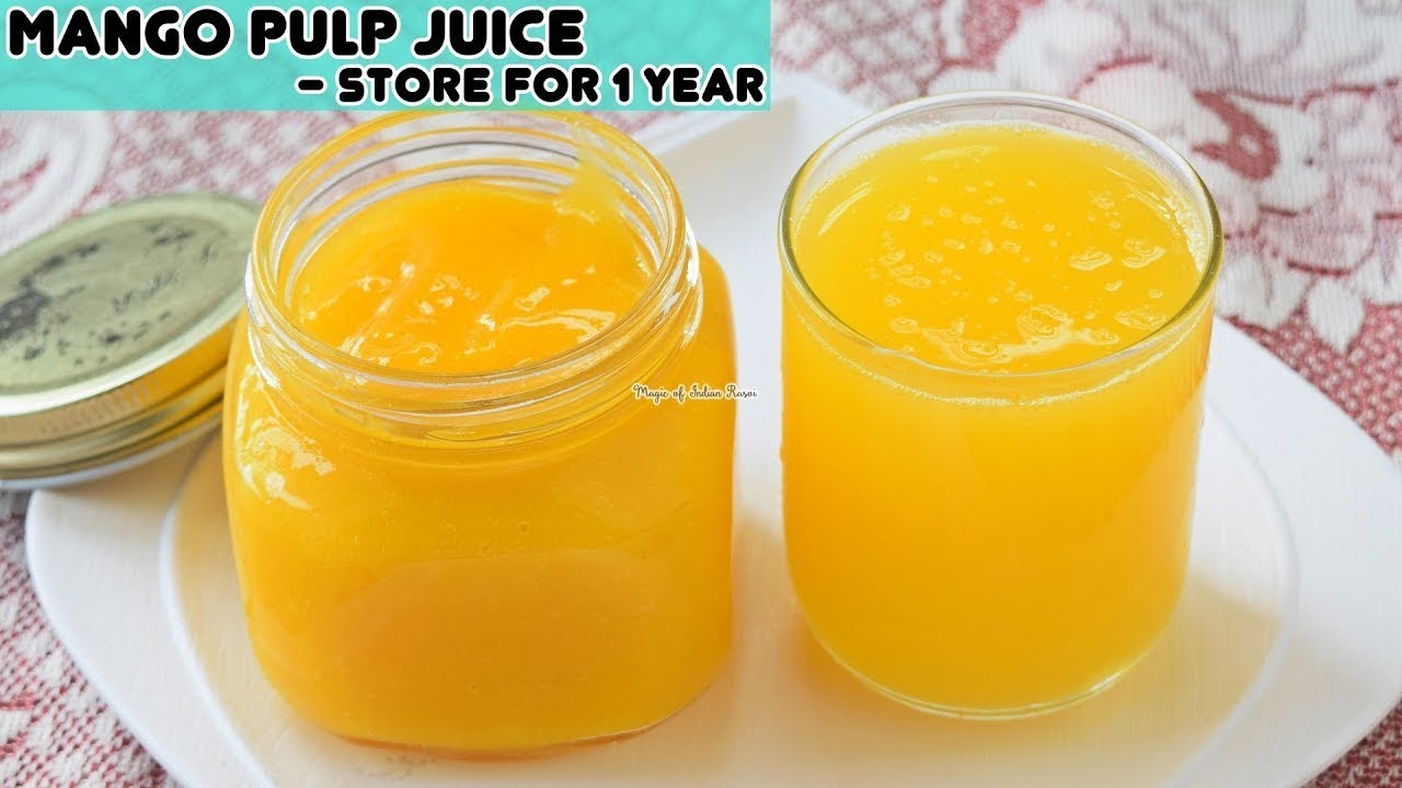 How To Freeze Mango Puree ? How to store mango pulp for long time ?? we ...