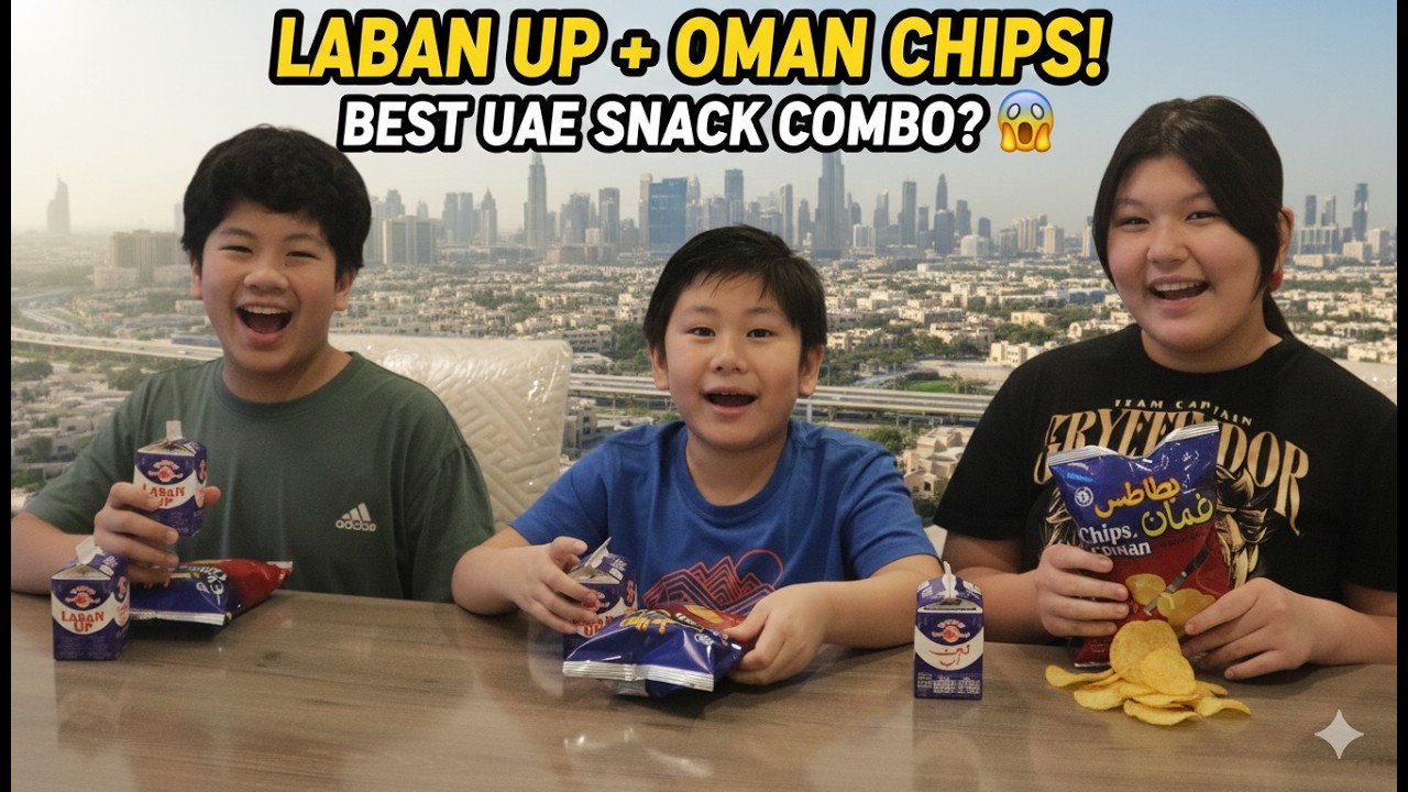 LABAN UP + OMAN CHIPS 😱🔥 | The ICONIC UAE Snack Combo Review! 🇦🇪 - YouTube