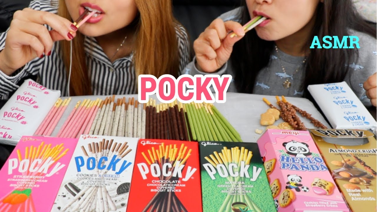 ASMR: EATING POCKY MUKBANG - YouTube