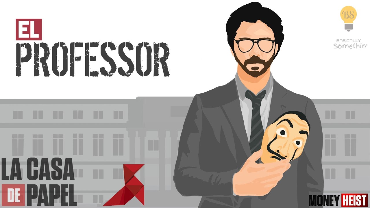El Professor | La Casa De Papel | Money Heist | Digital Illustration ...