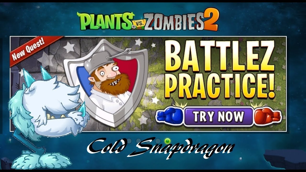 Plants vs Zombies 2 Battlez Cold Snapdragon Practice Room (PvZ Battlez ...