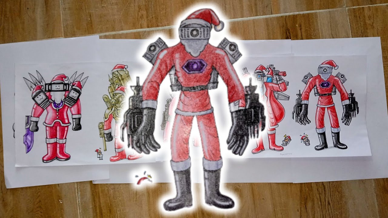 Titan Santa Projector man📽️ merry Christmas and happy new year ไททัน ...