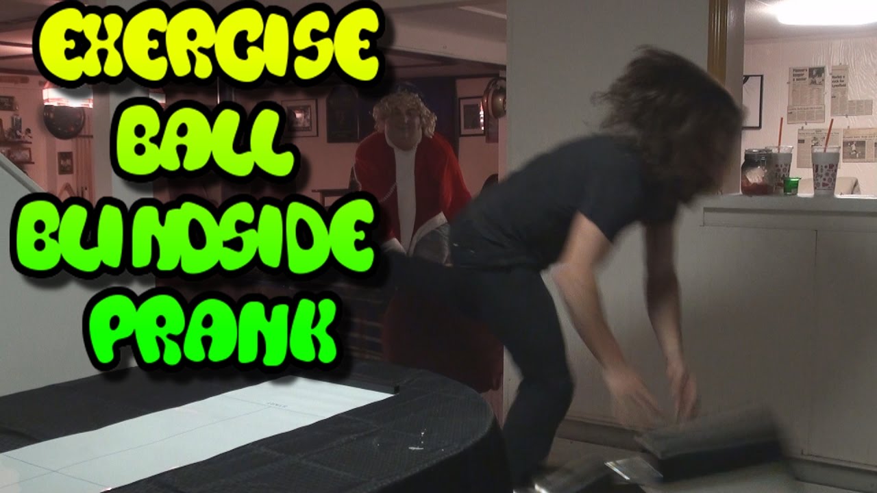 Exercise Ball Sling Shot Attack Prank! - YouTube