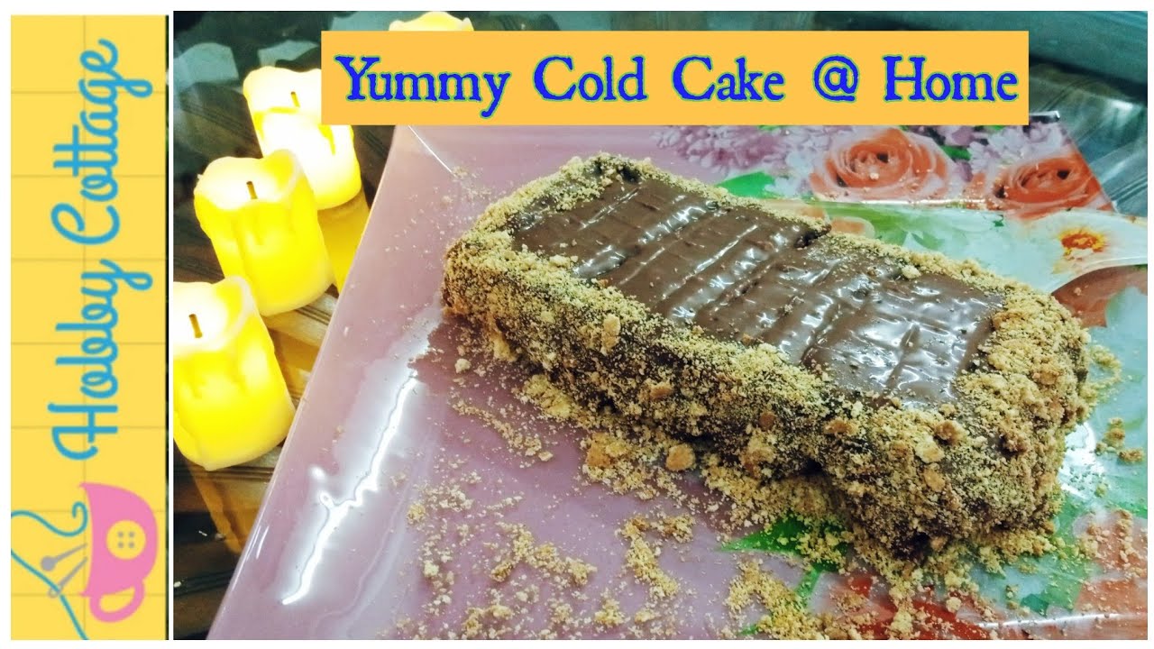 Chocolate cold cake using biscuits- Easy to make recipe- party snack ...