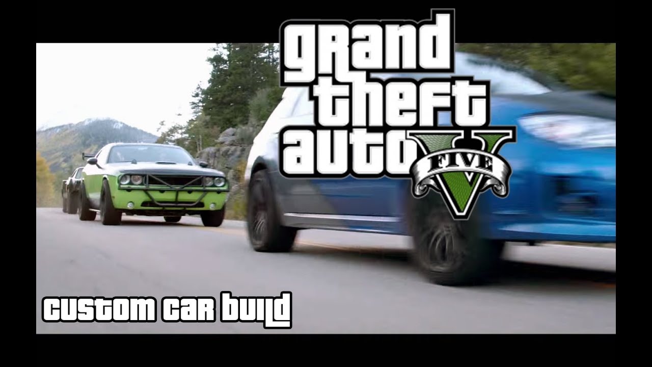GTA V | fast & furious 7 car build - green challenger - YouTube