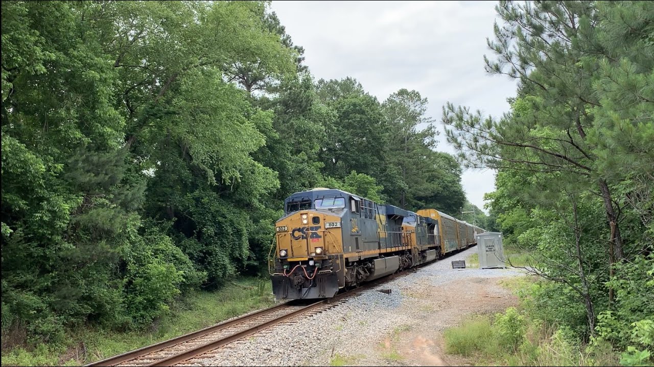 CSX 802 Leads Q580-07 Thru Lilburn, GA 6/8/2022 - YouTube