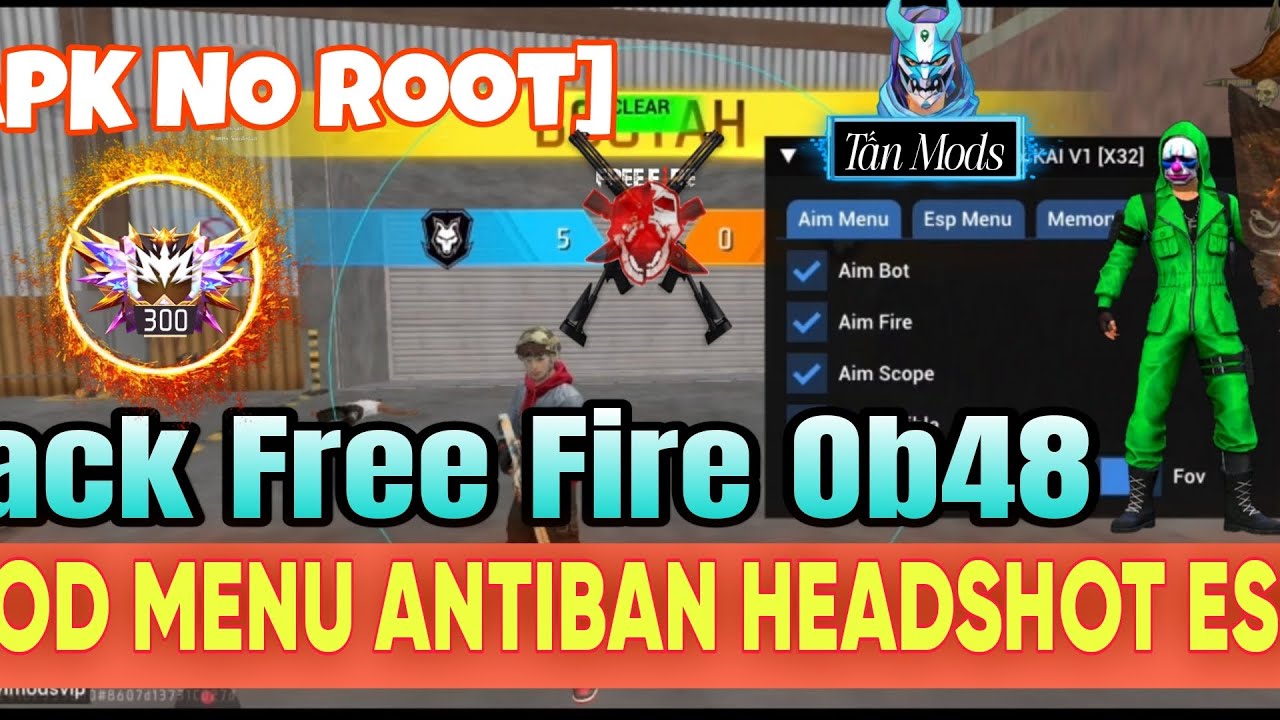 [APK] Hack Free Fire Ob48 || MOD MENU ANTIBAN Aimbot • Esp Line × Esp ...