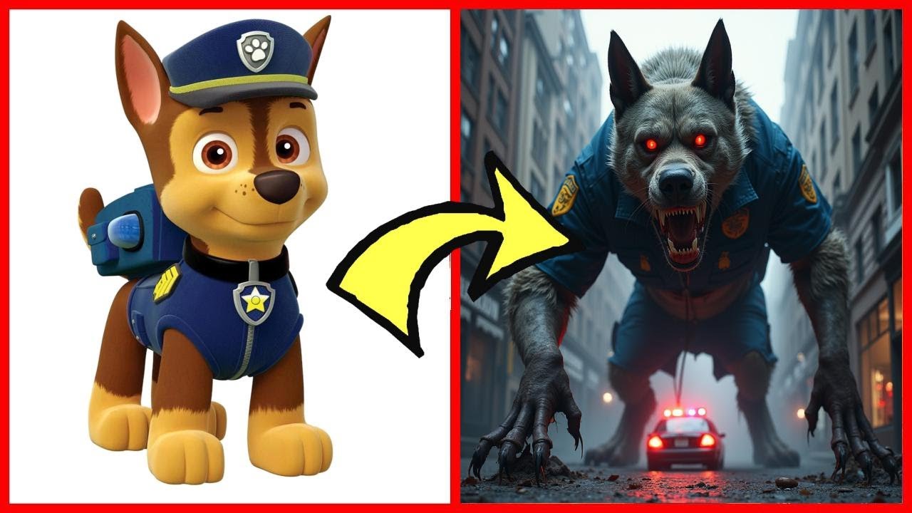 PAW PATROL as GIANT ZOMBIE - All Characters - YouTube