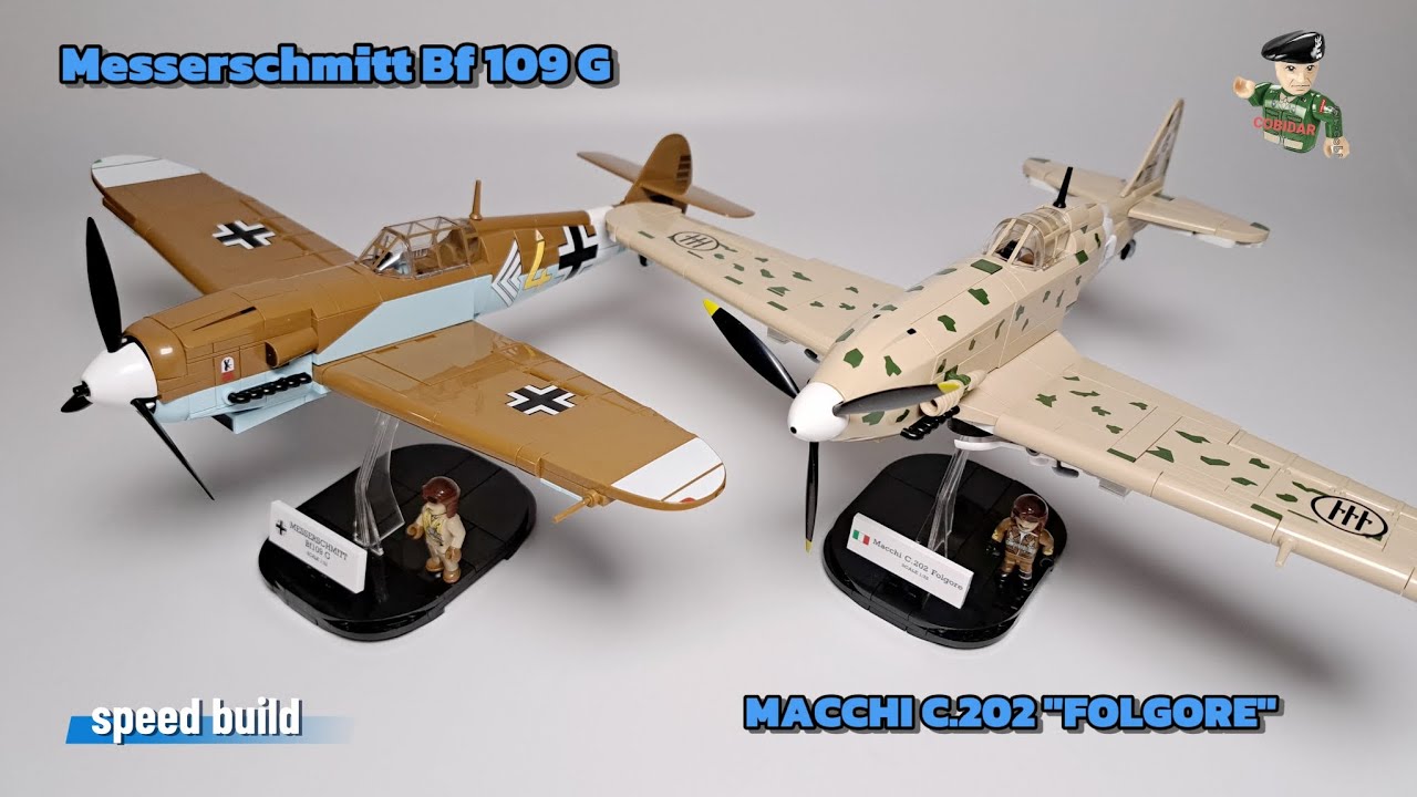 Messerschmitt Bf 109G & MACCHI C.202 "FOLGORE" - Cobi 5760, 5761 (speed ...