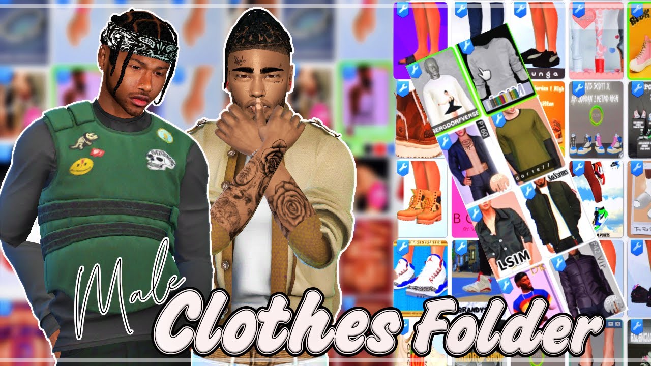 URBAN MALE CC FOLDER | |150 + ITEM | | The Sims 4 - YouTube