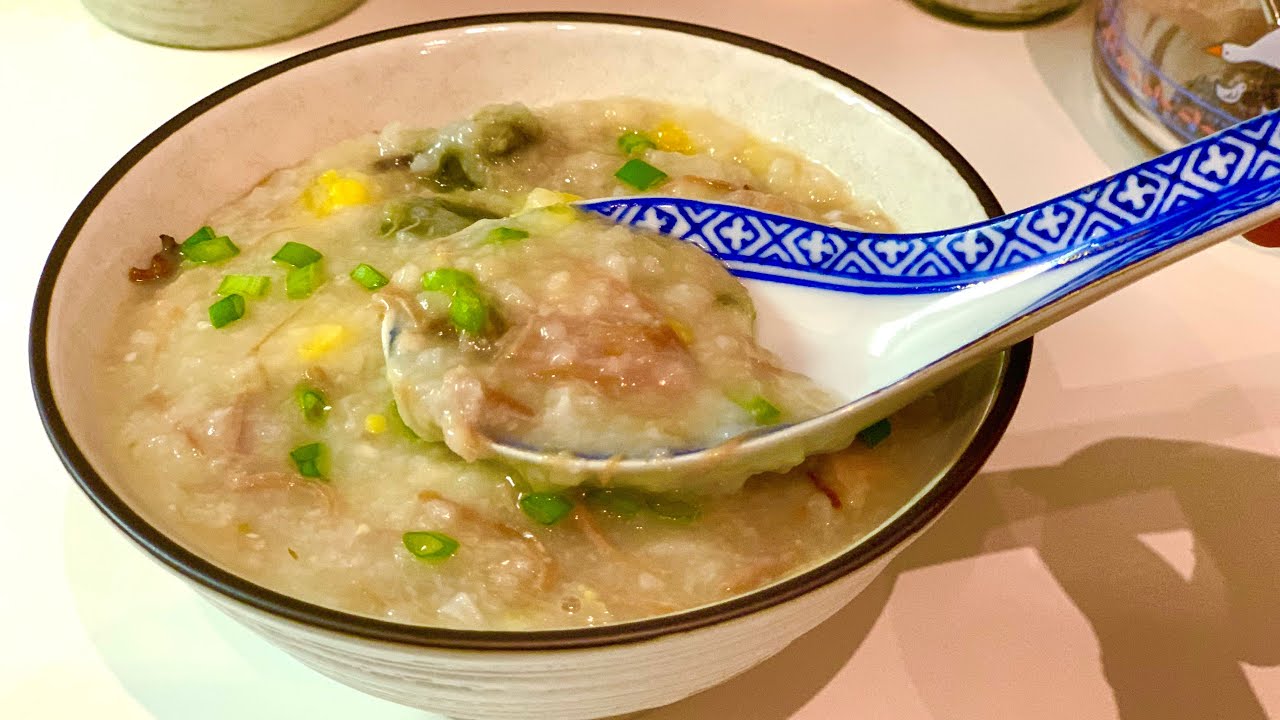 Instant pot Pork Congee with Preserved duck egg, Salty duck egg, and ...