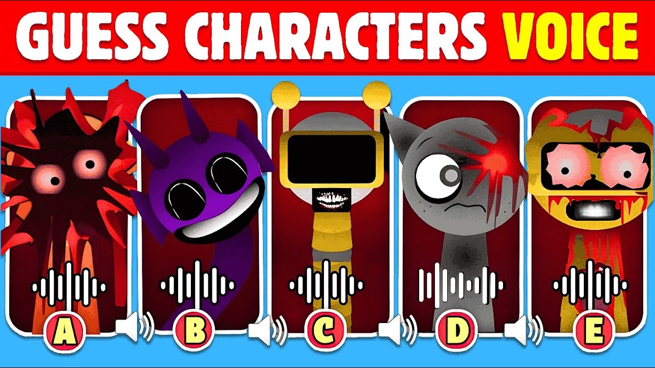 🔊 IMPOSSIBLE Guess The Sprunki Characters By Their VOICES! | Incredibox ...