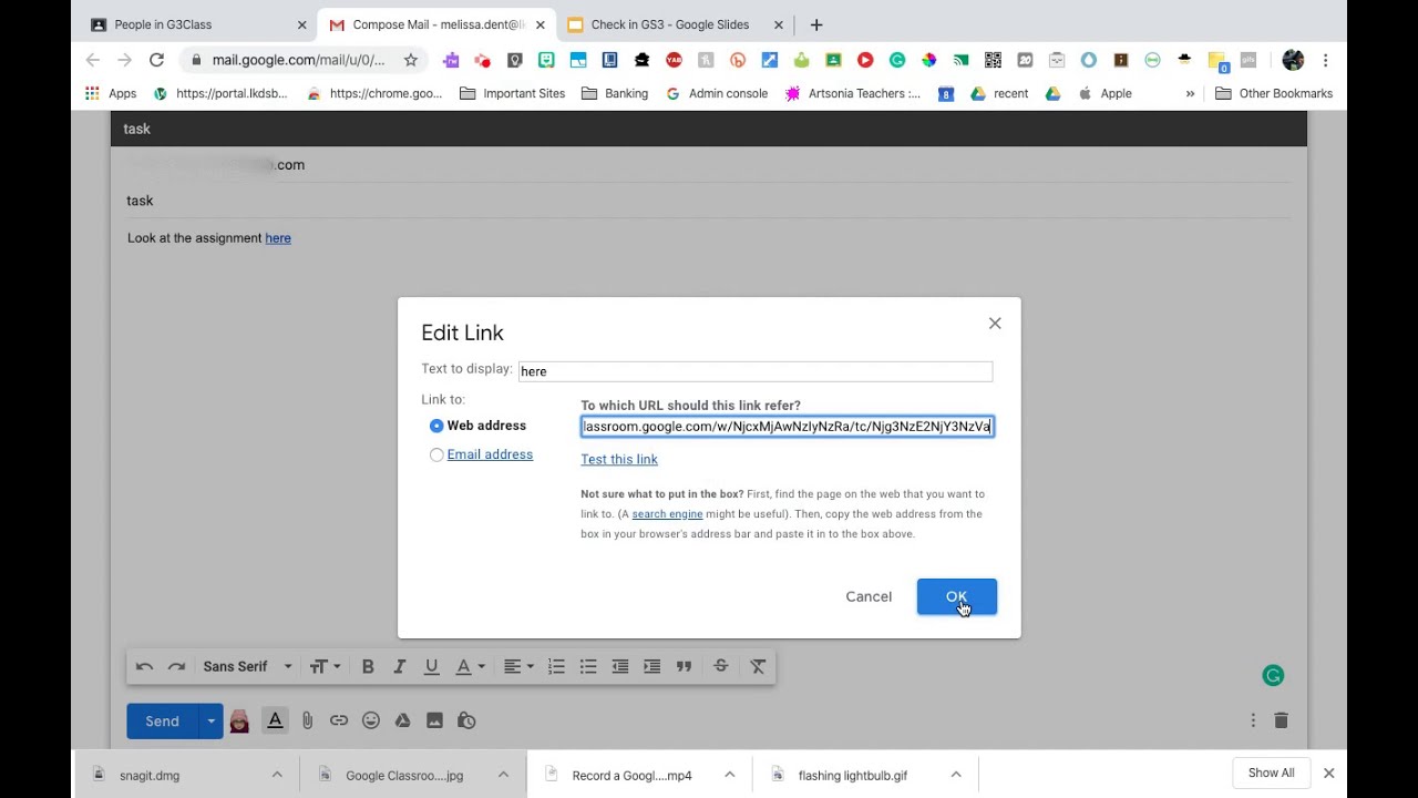 Using read receipt for classroom assignments - YouTube