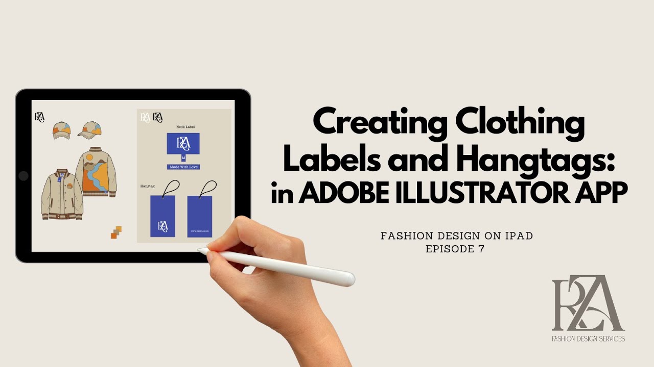 Creating Clothing Labels and Hangtags using Adobe Illustrator App ...