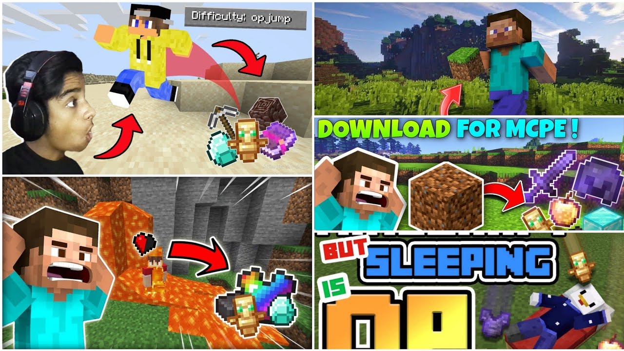Top 5 but challenges mods for minecraft pocket edition download - YouTube