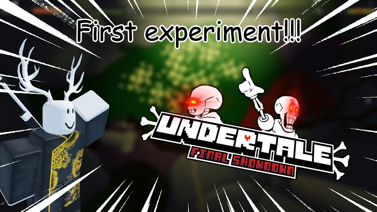 My first experiment in UFS | Undertale : Final Showdown - YouTube