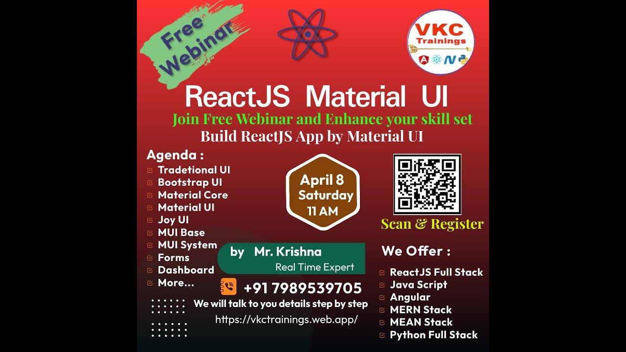 React Material Ui Webinar Youtube
