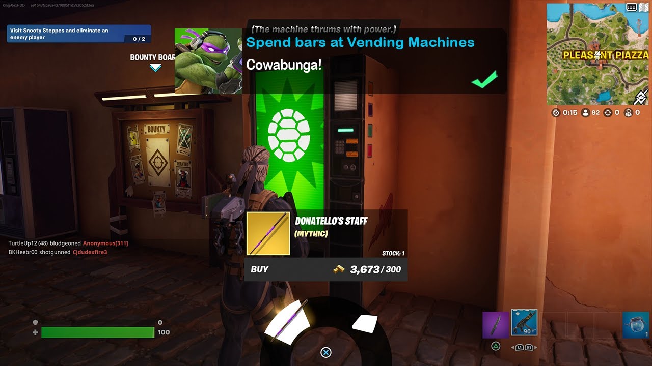 How to EASILY Spend bars at Mending Machines Fortnite locations Quest ...