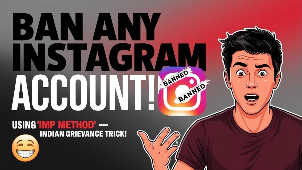 HOW TO BAN ANY INSTAGRAM ACCOUNT BY -IMP- METHOD | IMPERSONATION BAN ...