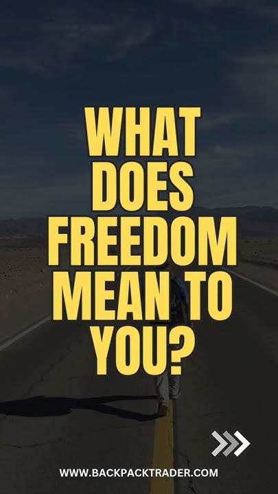 𝙒𝙝𝙖𝙩 𝙙𝙤𝙚𝙨 𝙛𝙧𝙚𝙚𝙙𝙤𝙢 𝙢𝙚𝙖𝙣 𝙩𝙤 𝙮𝙤𝙪? - YouTube