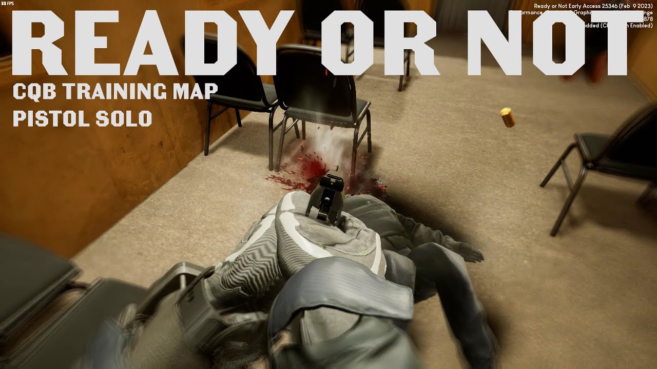 READY OR NOT - CQB Training Map - Pistol SOLO - YouTube