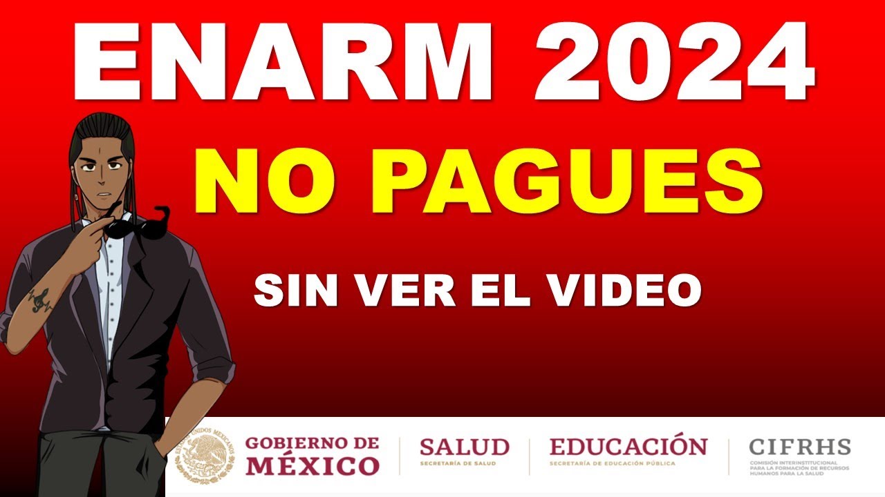 PRE REGISTRO Y PAGO DE DERECHOS EXAMEN ENARM 2024 EN VIVO - YouTube