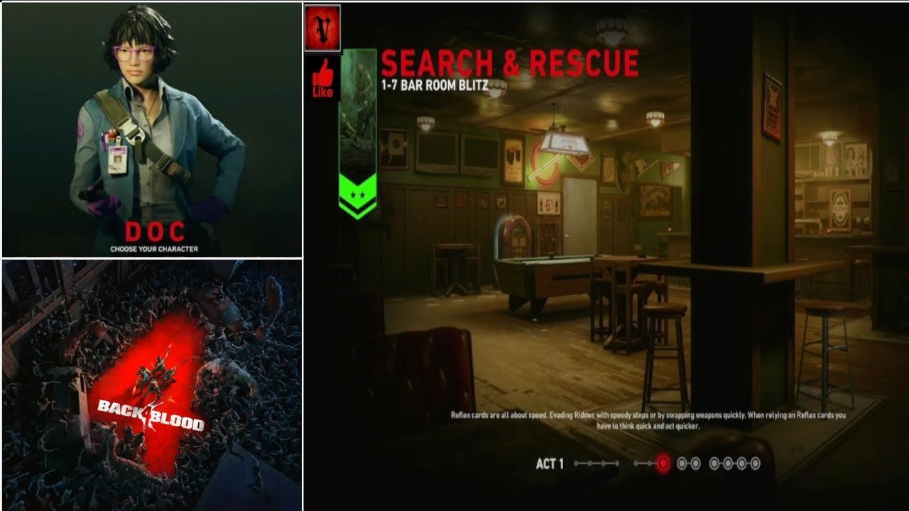 Back 4 Blood | 1-7 Bar Room Blitz: Doc's Co-Op Adventure (Veteran ...