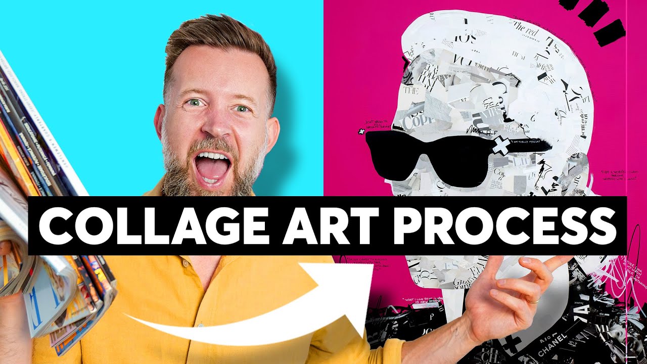 Insane Collage Art Process - YouTube