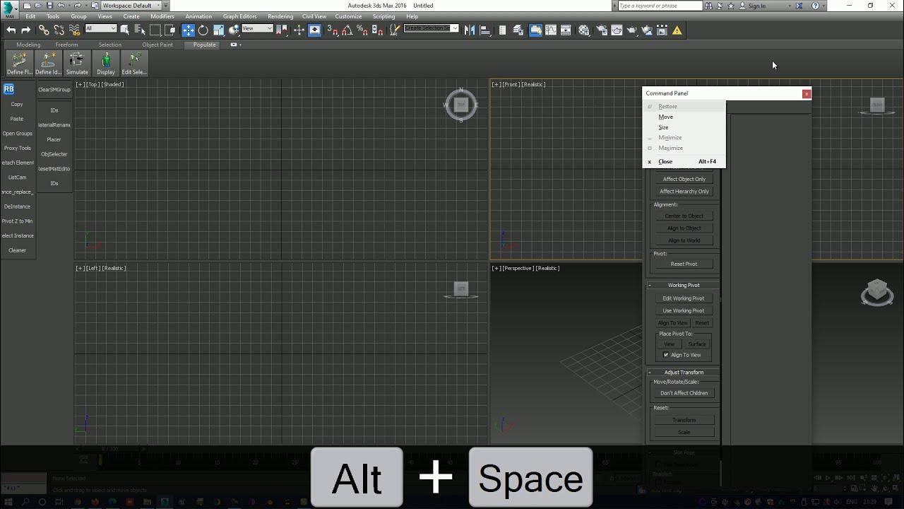 Command Panel is missing ( 3ds max video tutorial ) - YouTube