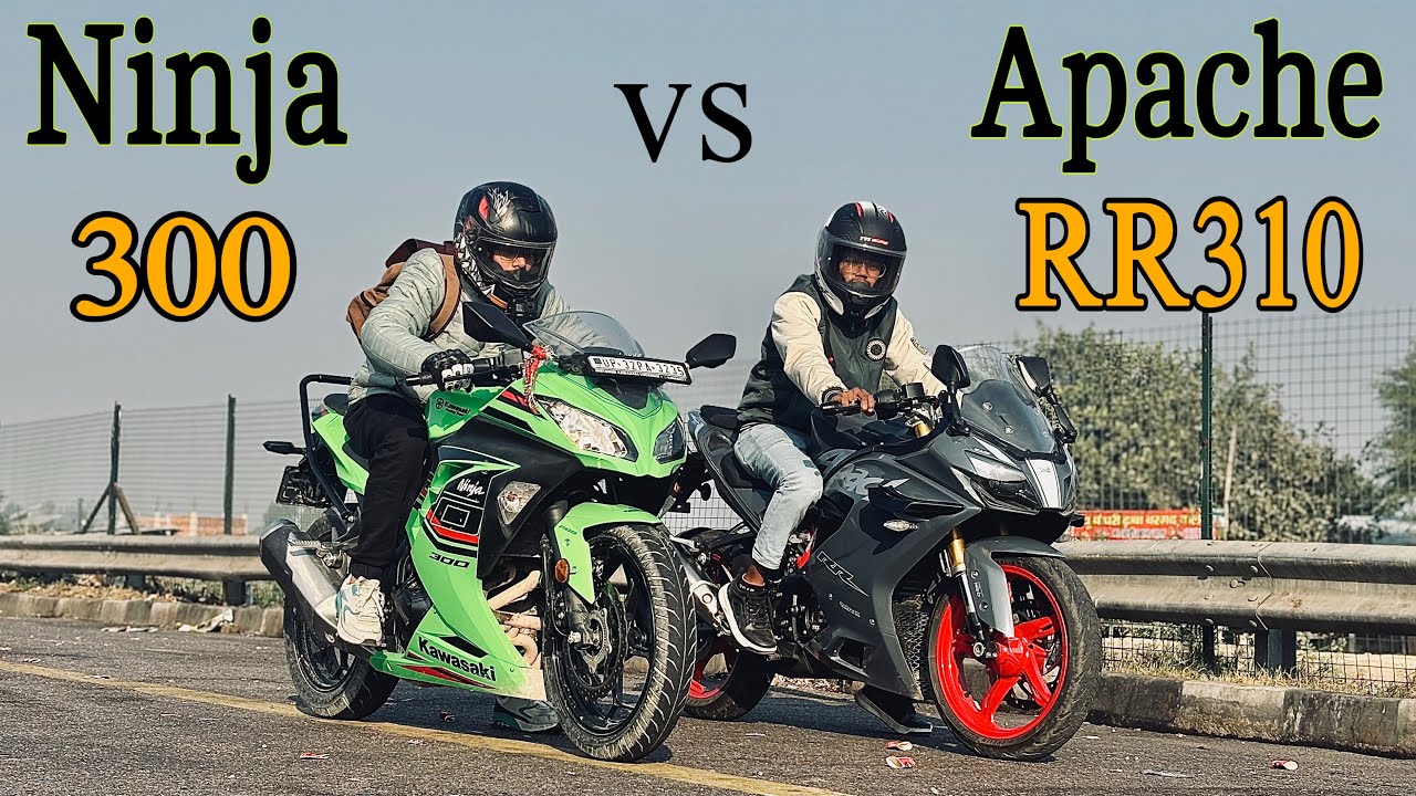 Ninja 300 vs Apache RR310 || Drag Race ||TopEnd || Powerfull Battle ...
