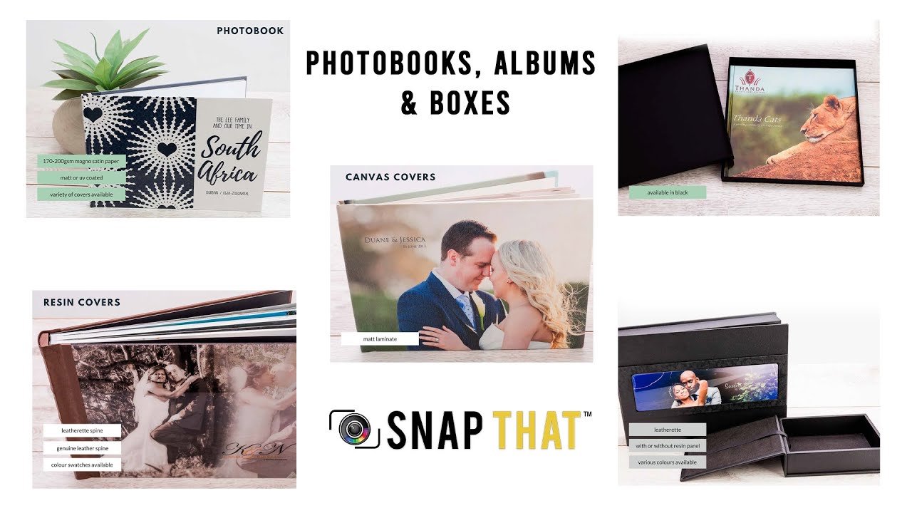 Custom Photobooks by Snap That™ - YouTube