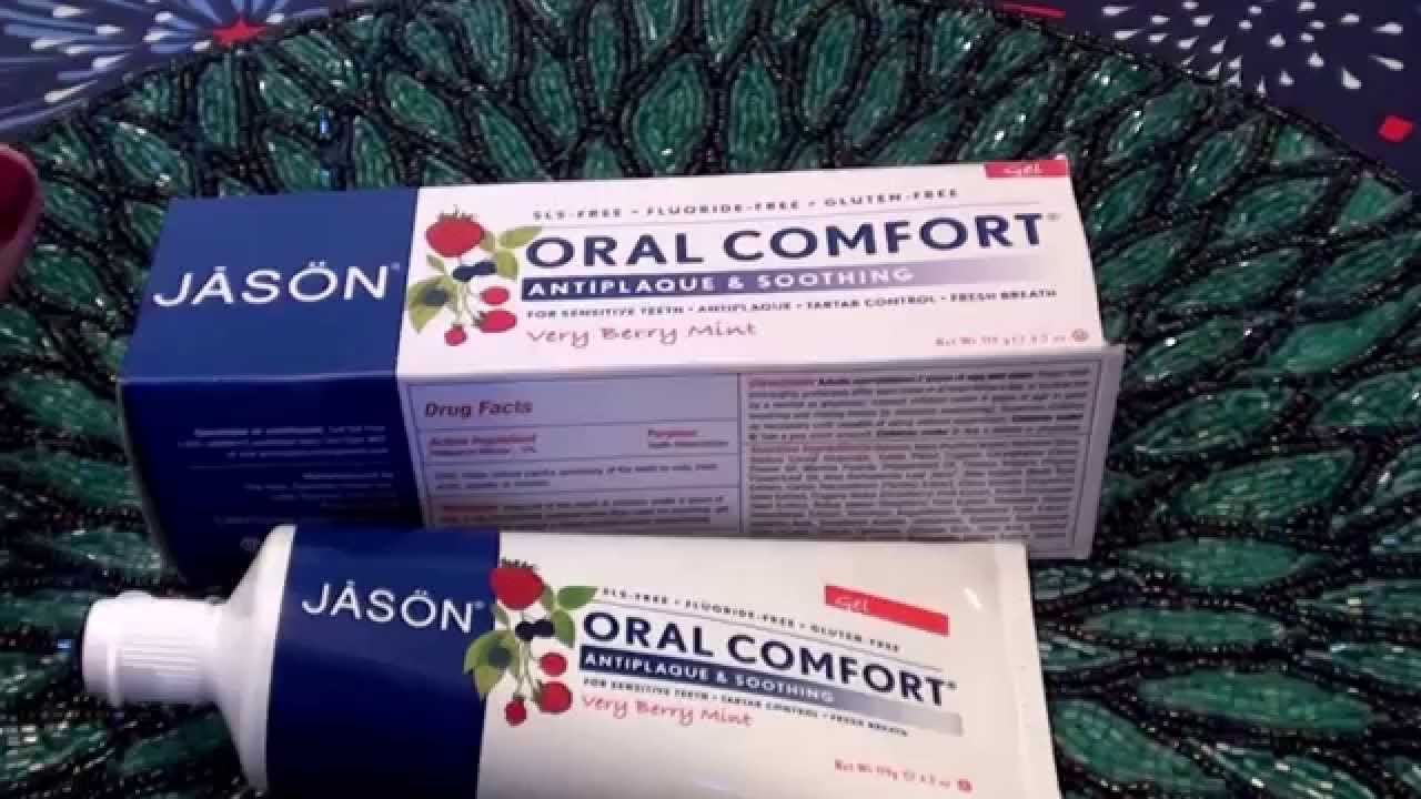 Jason Oral Comfort Tooth Gel Very Berry Mint --REVIEW - YouTube